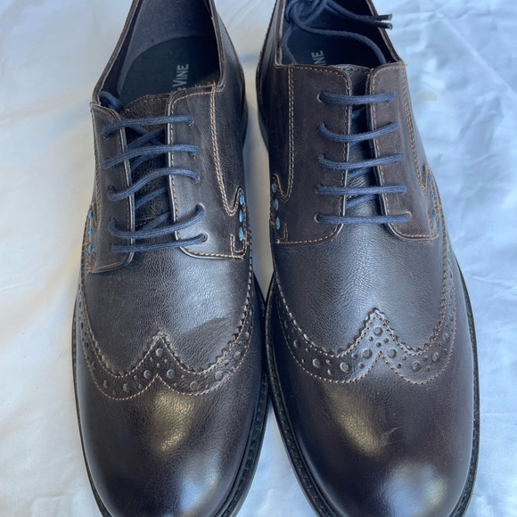 Thomas & Vine | Shoes | Elegant Dark Brown Leather Mens Dress Shoes ...